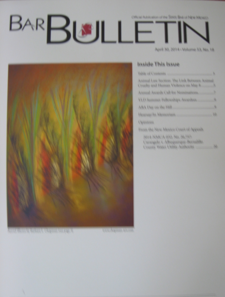 New Mexico Bar Newsletter 2014 – Barbara L. Chapman